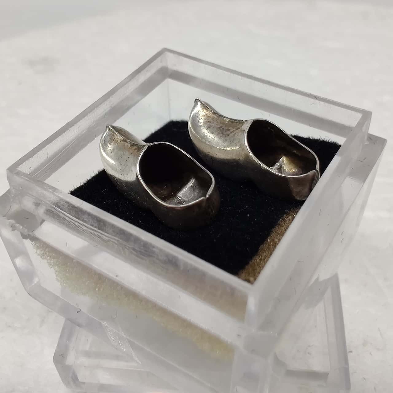 Silver Clog Studs 1.5cm long Hand Made(s)