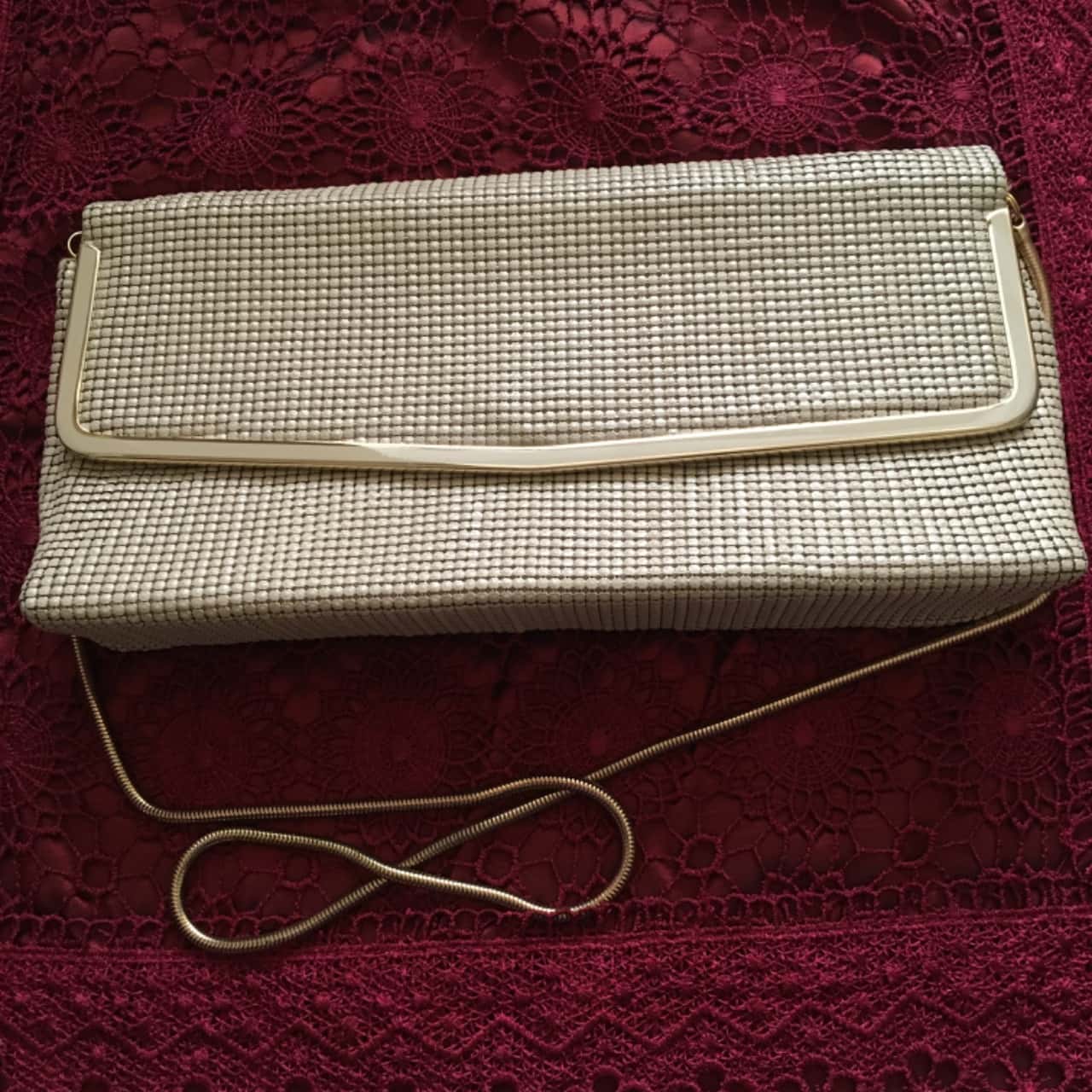 Glomesh Womens Gold Mesh Shoulder Bag/ Purse(s)