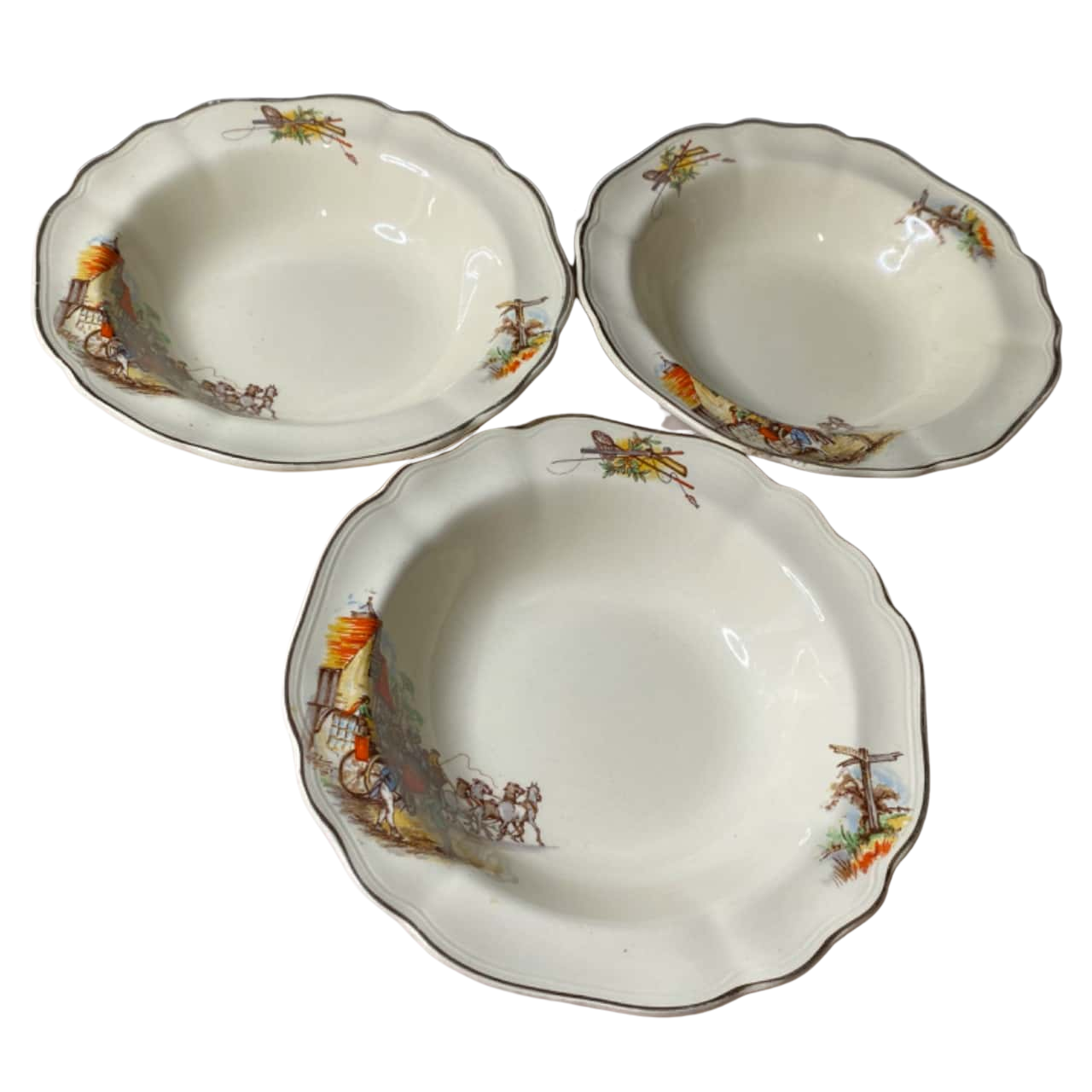 J+G Meakin 'Sunshine' 3x Desert Bowls (s)