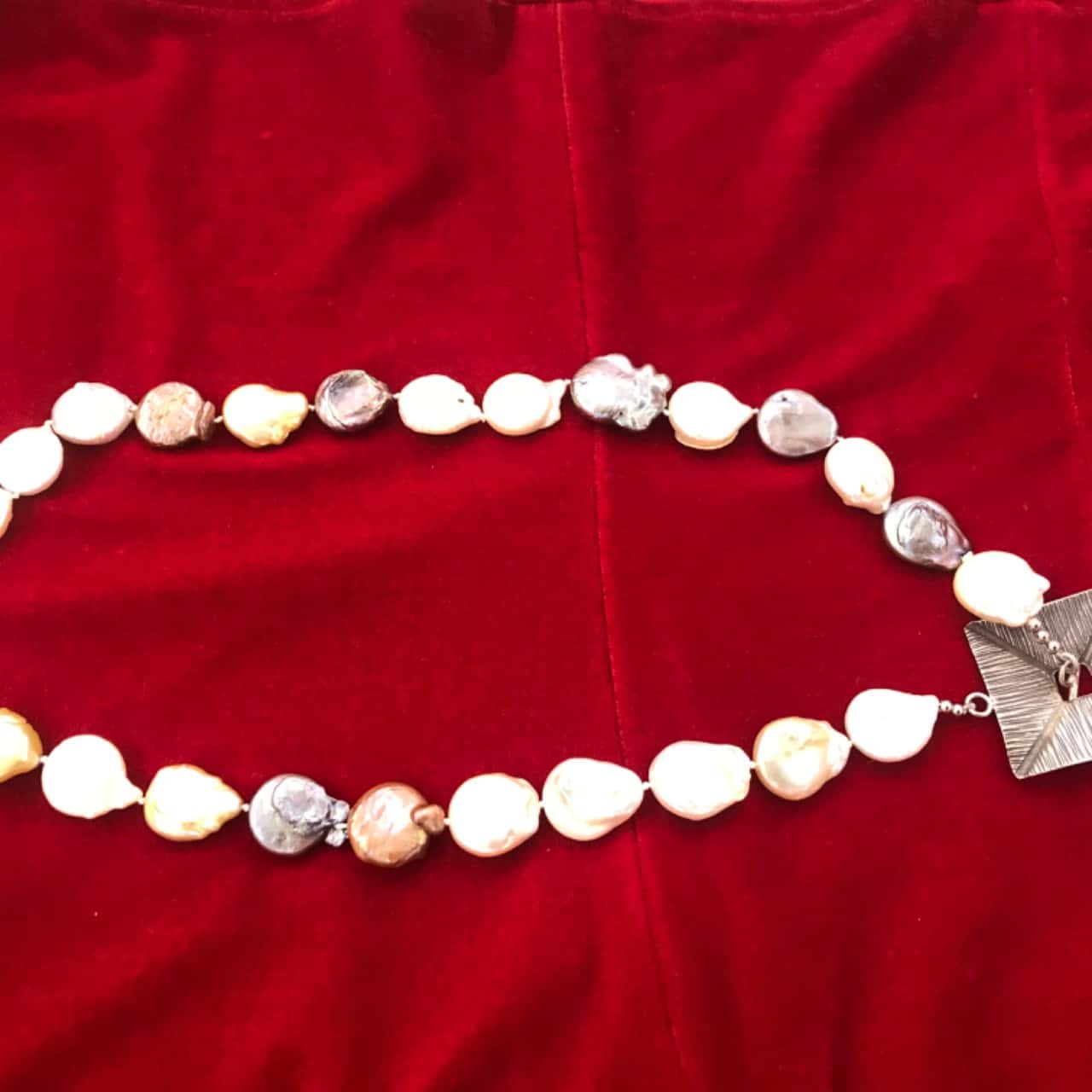 Sterling Silver Freshwater Pearl Necklace Stunning