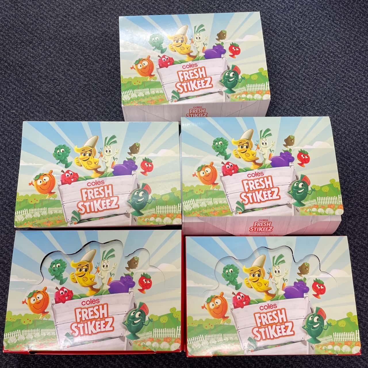 Coles: Fresh Stickeez. 5 complete sets.(s)