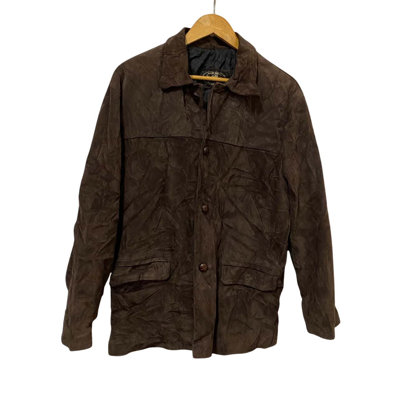 Grejina Mens Size M Leather Jacket / Winter Coat Brown