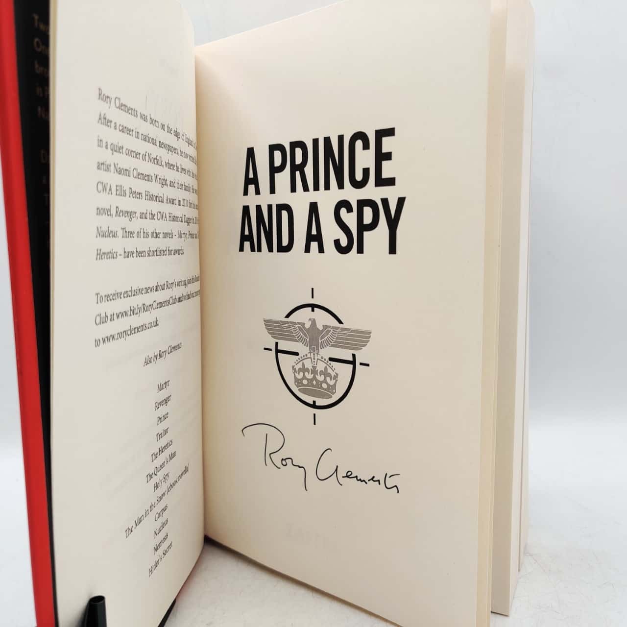 A Prince & A Spy By Rory Clements - Sunday Times Best Selling Author
