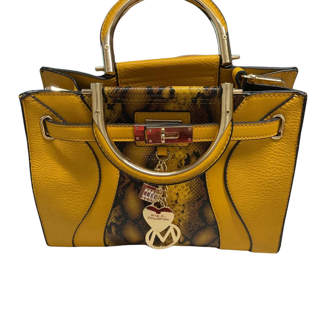 Miak collection Animal print / Yellow handbag