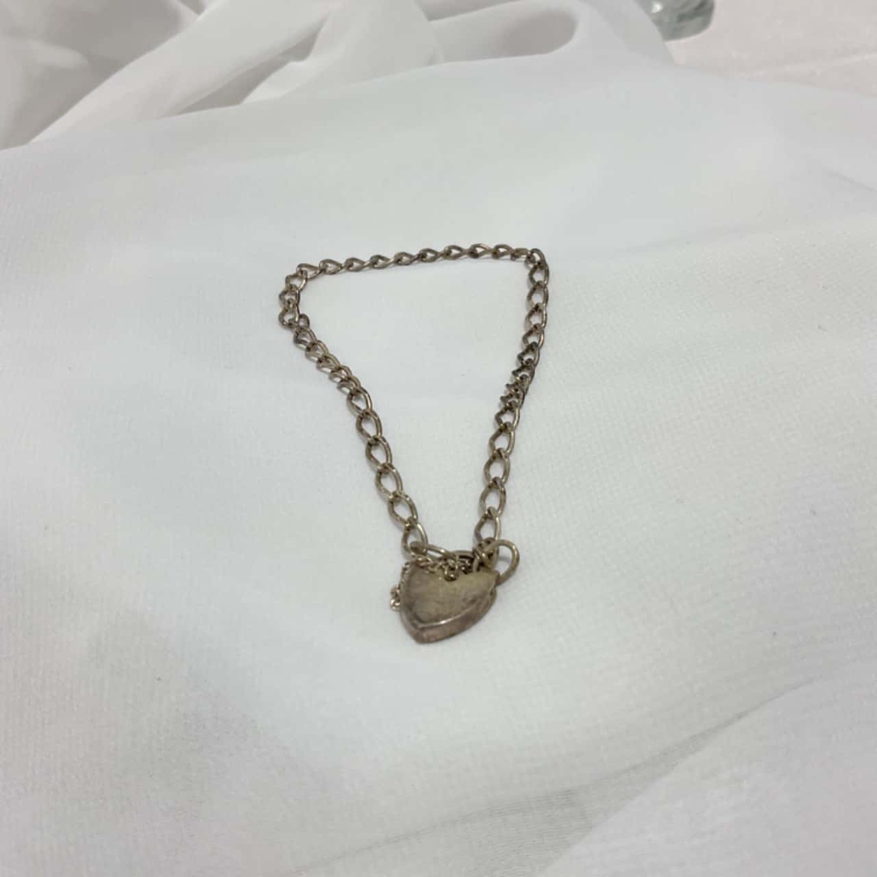 925 Stirling Silver Padlock Bracelet (s)