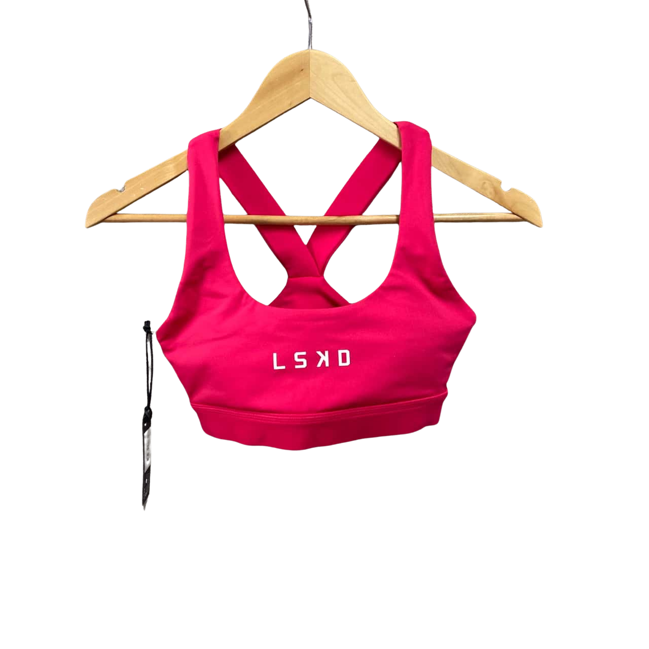 LSKD Womens Size XS Rep Sports Bra Pink