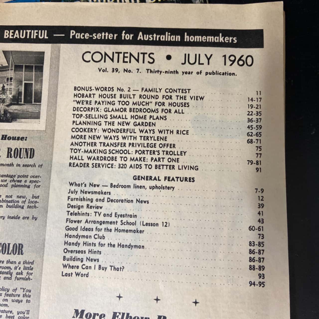 3 Vintage Australian Home Beautiful Magazines (s)
