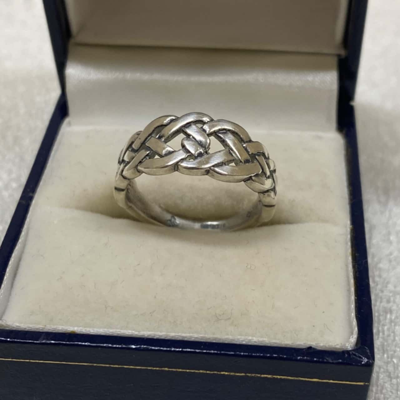 Women’s Vintage, Sterling Silver Basket Weave Ring (s)