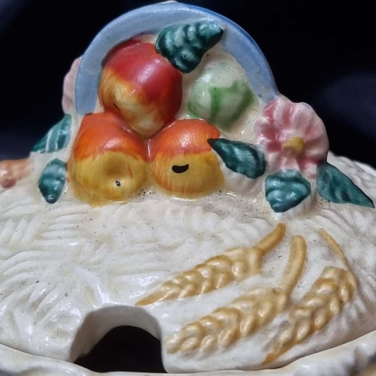 Vintage Clarice Cliff, Celtic Harvest Preserve Jam Pot, Newport Pottery ...
