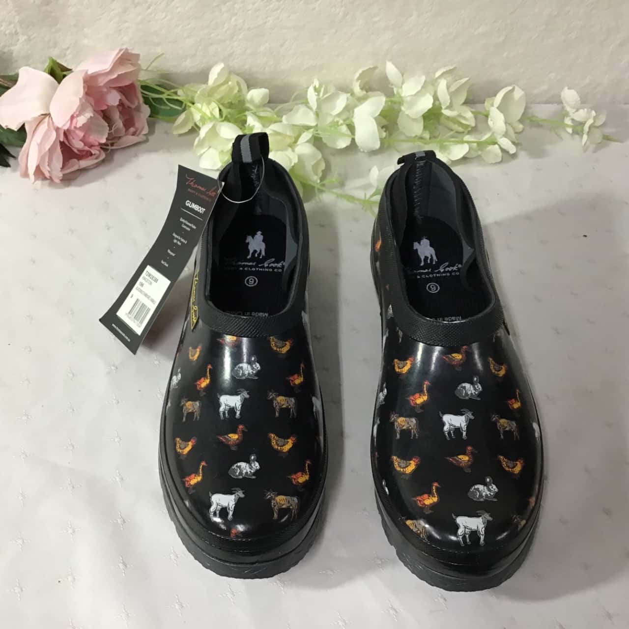 Thomas Cook Womens Size 9 Black / Multi Farmyard Animals Kingston ...
