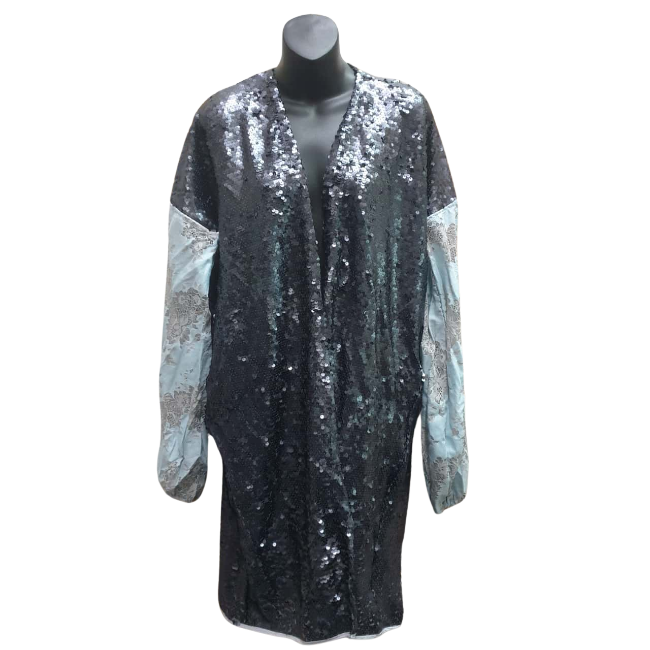 Stunning HARLOW LOVES DAISY Midnight Blue Sequin Gown With Light Blue ...
