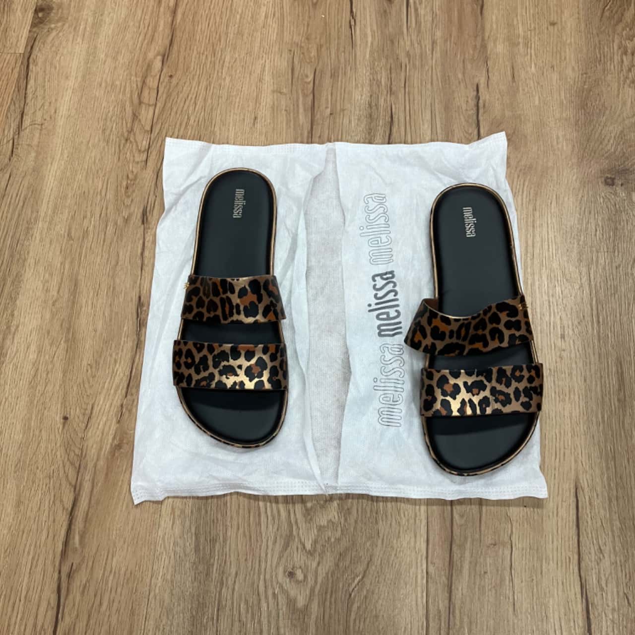 Melissa Leopard Flat Sandal Size 10 BNWT(s)