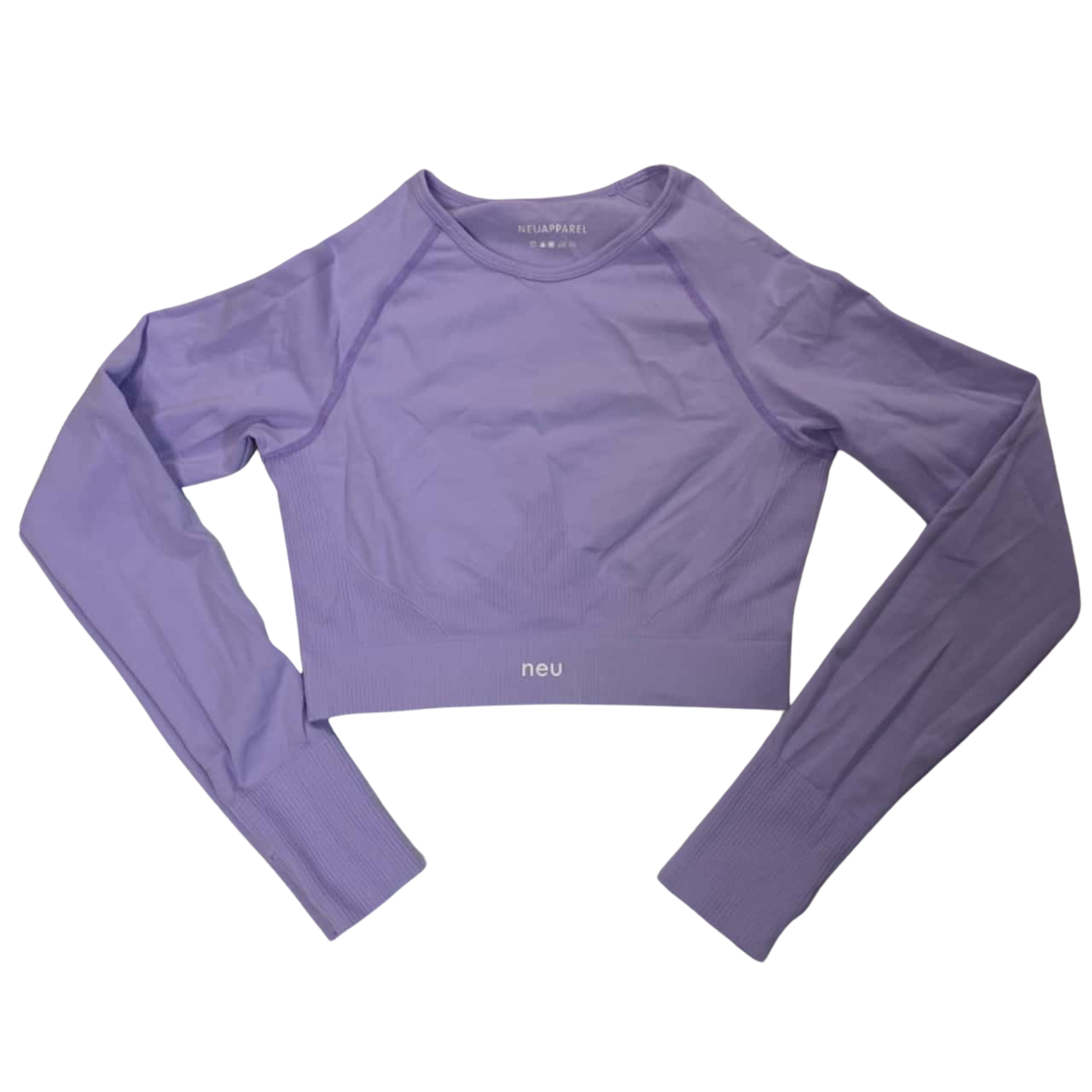 Neu Apparel Womens Cropped / Long Sleeve Purple