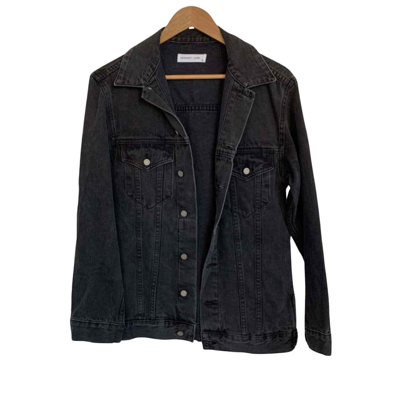 Assembly Label Size 10 Black Denim Jacket (s)