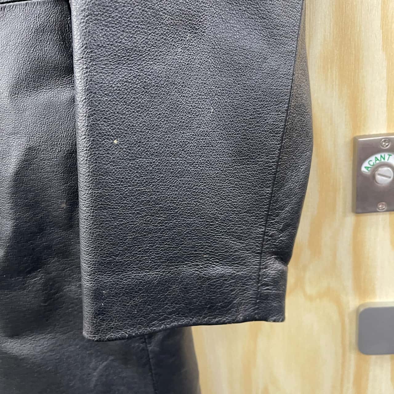 Target Long Black Pig Leather Coat Size 10 (s)