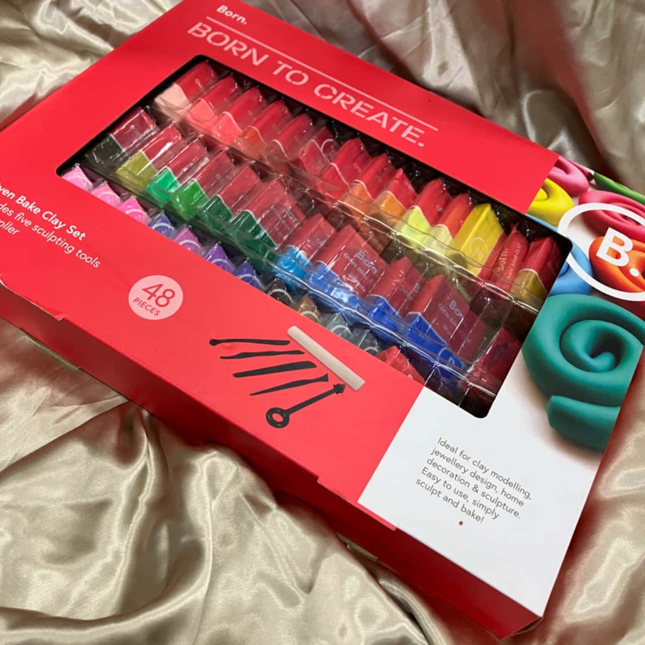Born to Create Oven bake Clay set 48 piece(s) - Used As New | Salvos Stores