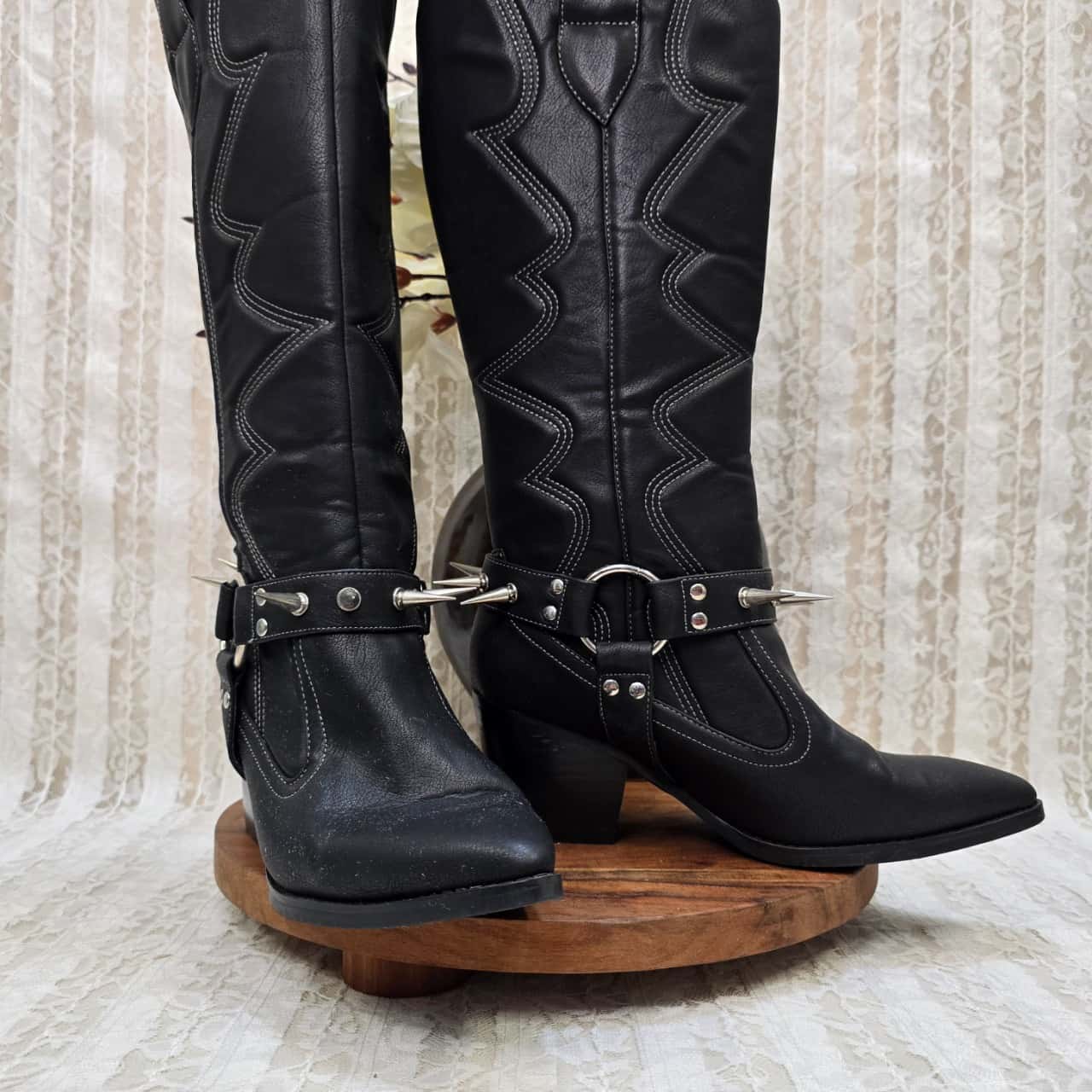 Dolls Kill 'Over There Yonder Cowboy Boots' - Size 10(s)