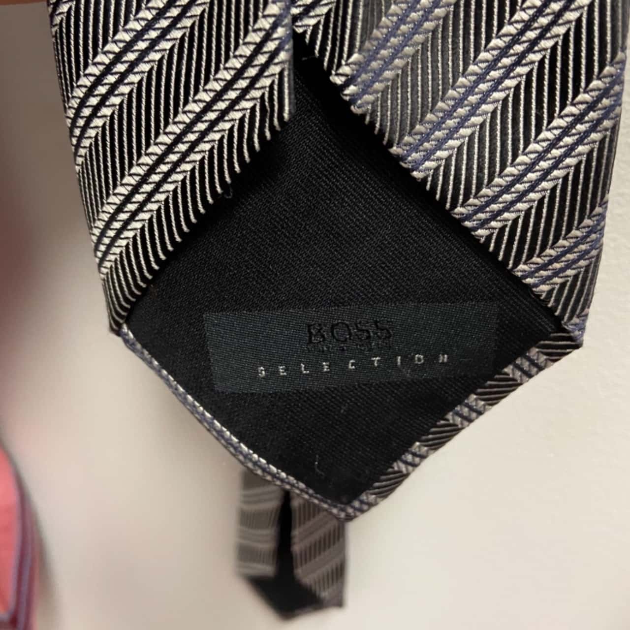 Hugo Boss Selection 3 Mens Ties Grey / Pink Pattern(s)