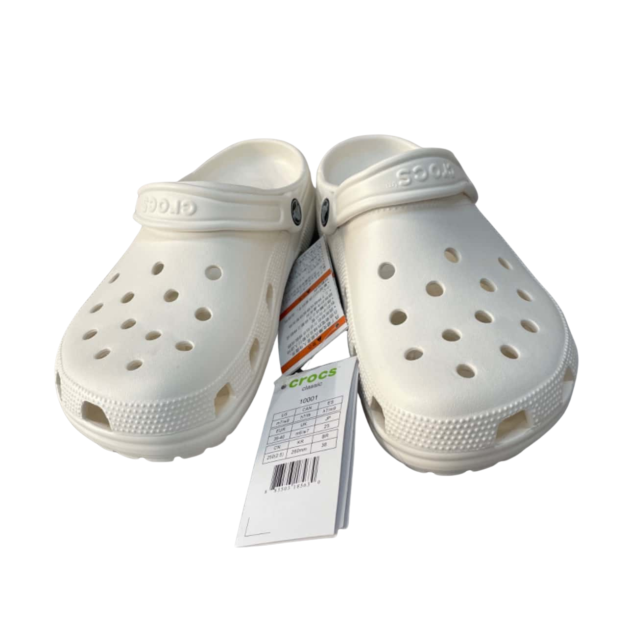 Crocs Unisex Size 9 (W) 7 (M). White (s)