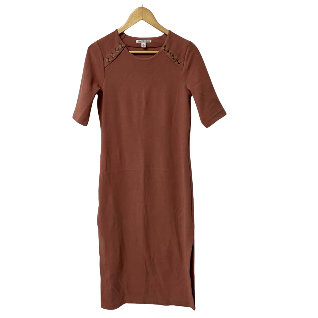 Country Road Womens Size M Midi Dress / Short Sleeve Dress Pink (s)