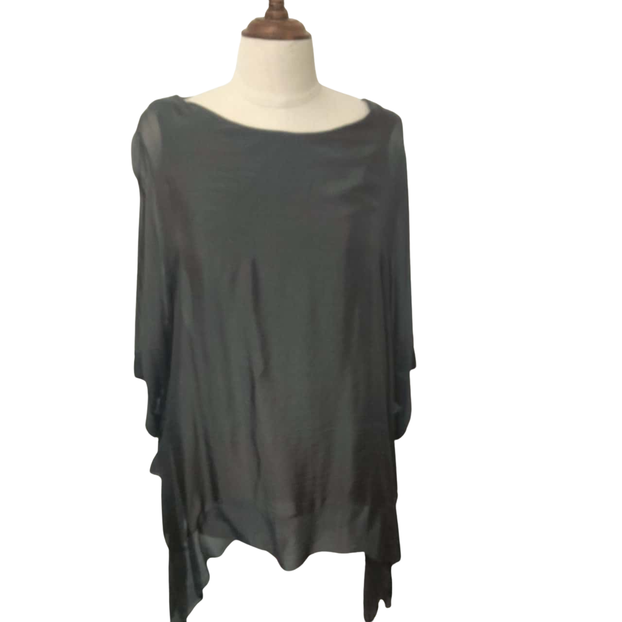 Womens Imagine Top One Size Grey Silk Top(s)