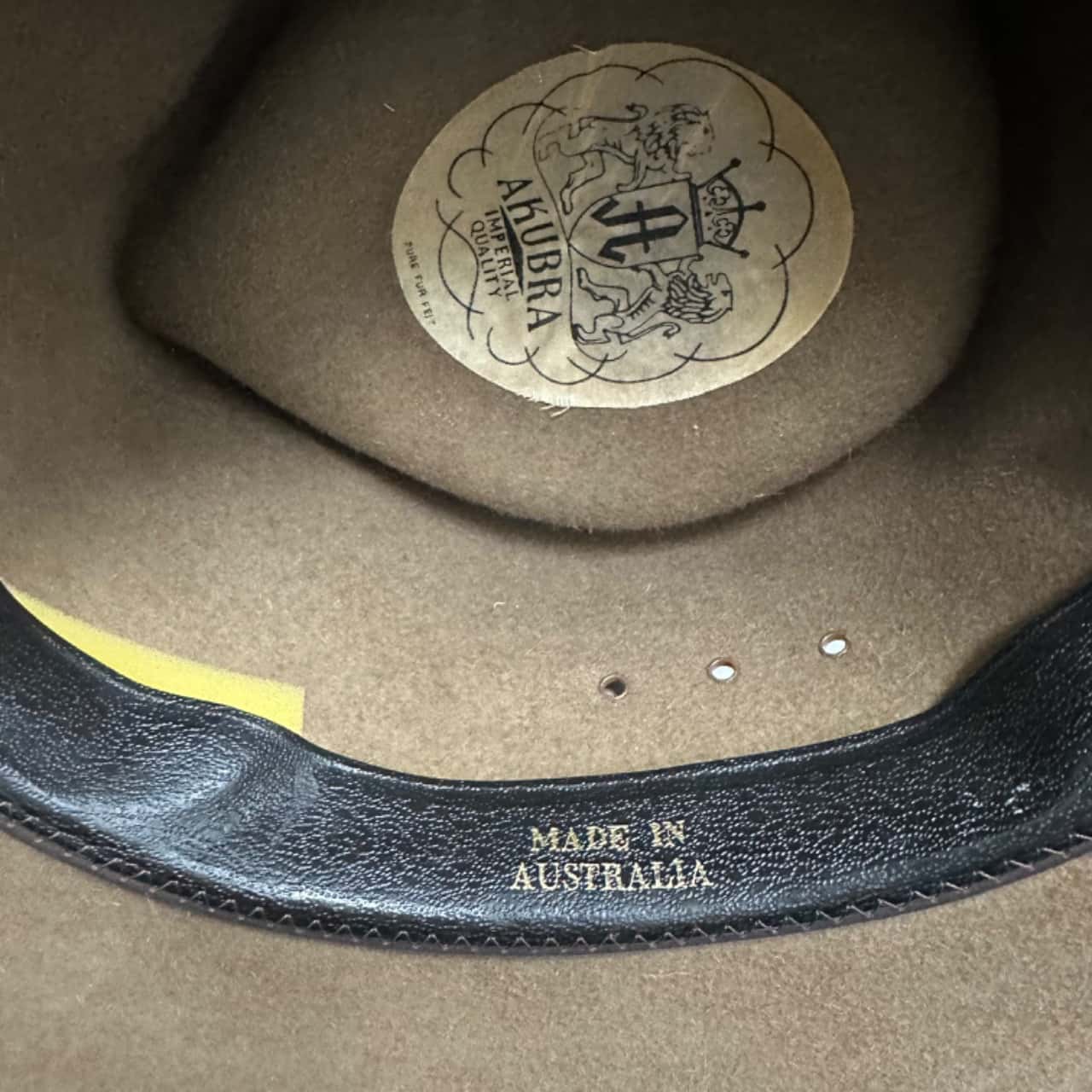 Akubra Australian Cowboy Hat size 60 Unisex Beige (s)