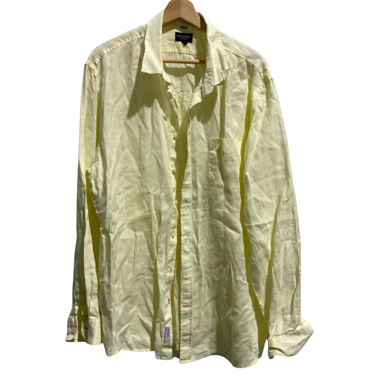 Sportscraft Mens Size XL Business Shirt / Long Sleeve Yellow (s) - Used ...
