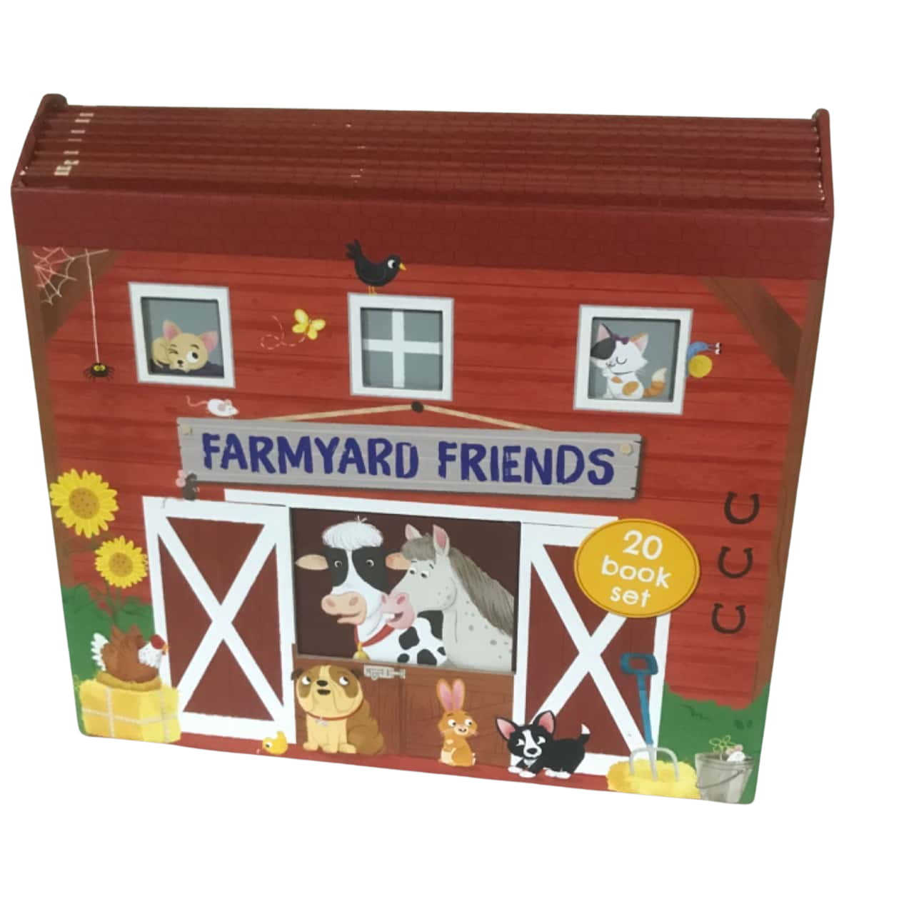 Farmyard Friends 20 x Softcover Books In Barn Yard Shaped Sleeve(s)