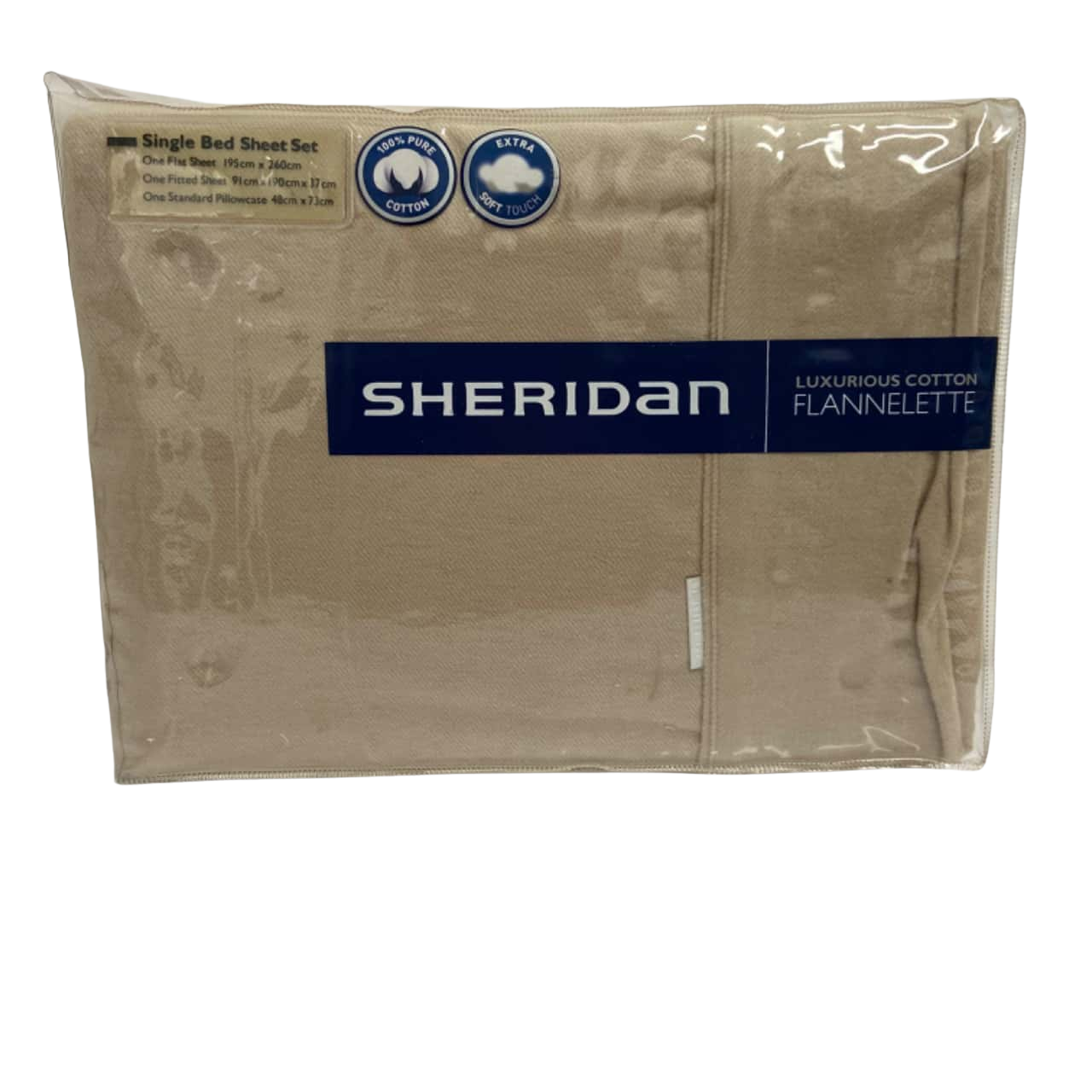 Sheridan Flannelette Single Bed Sheet Set