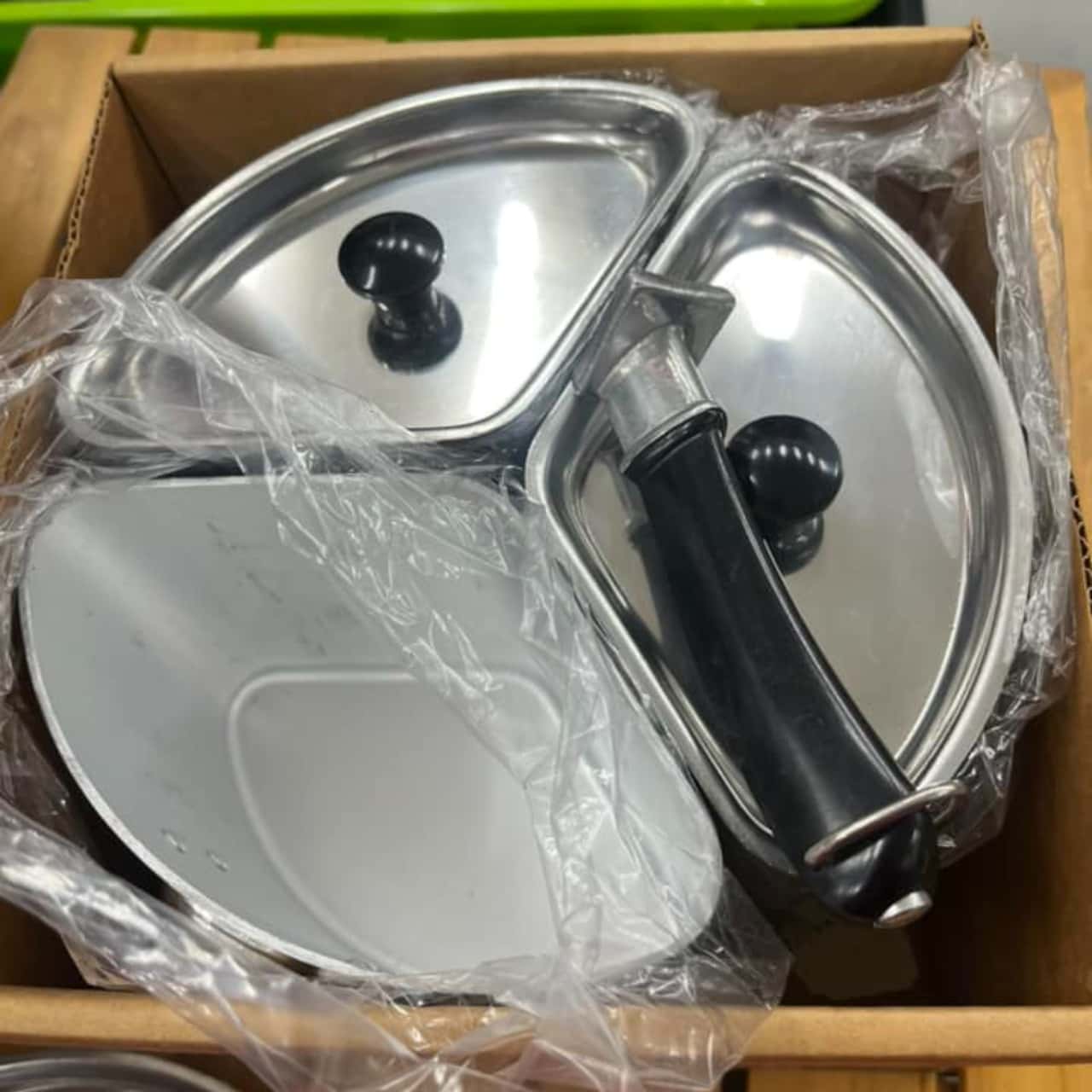 Vintage Swan Ground Base Triple Pans - Purchased on the 22nd Nov 1975!