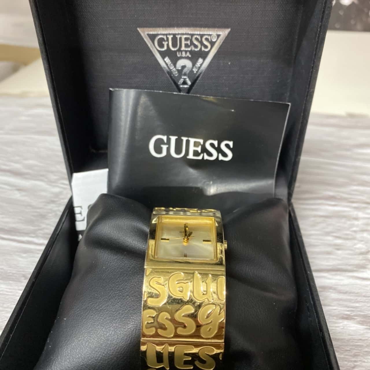 Guess Goldtone watch In box (s)