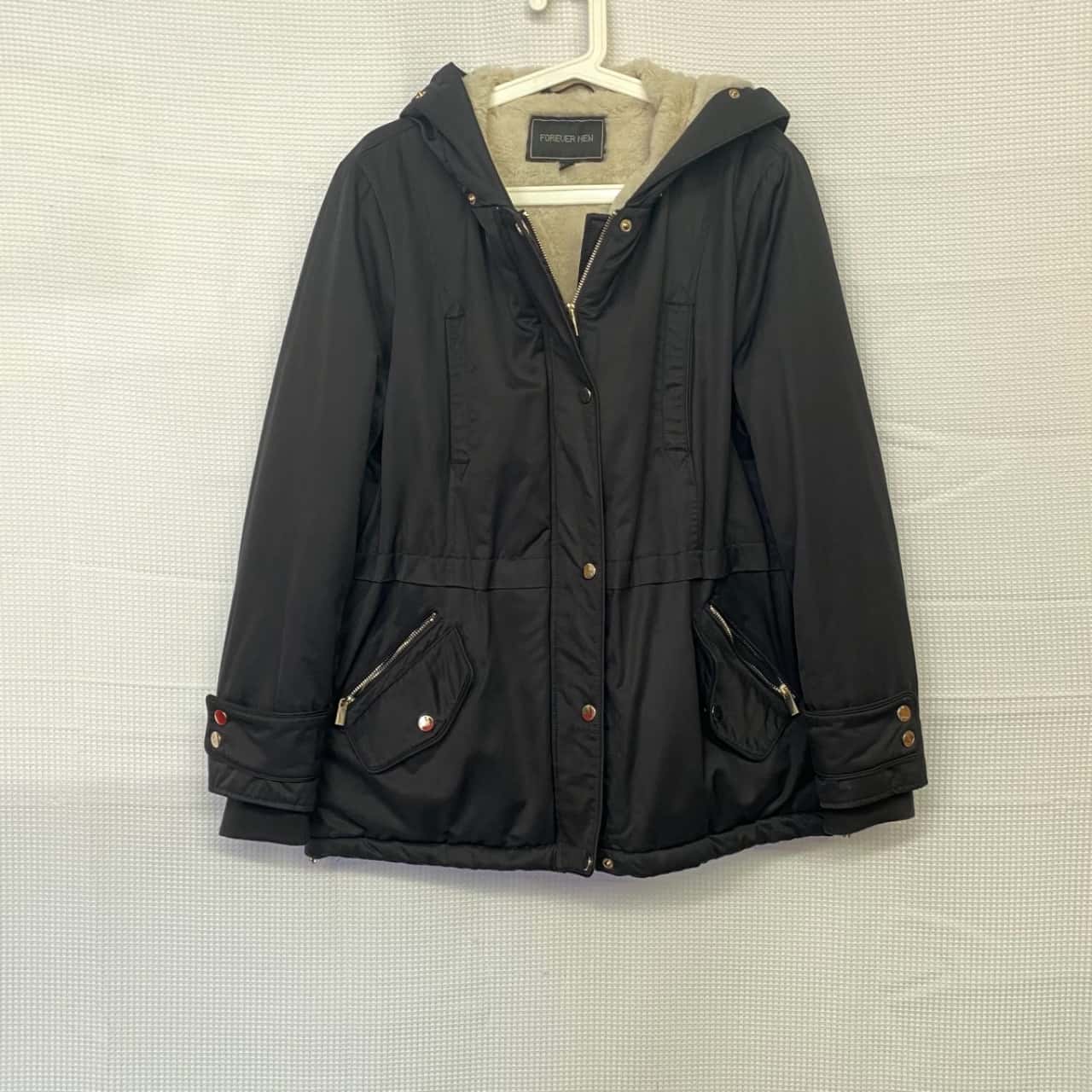 Forever New Womens Size 14 Hood Jacket Black (s) - Used Very Good ...