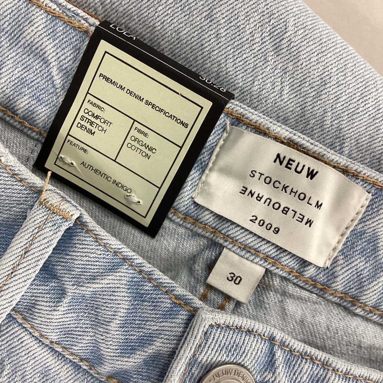 NEUW Size 30/28 ‘Lola’ Light Vintage Blue Mum Jeans BNWT