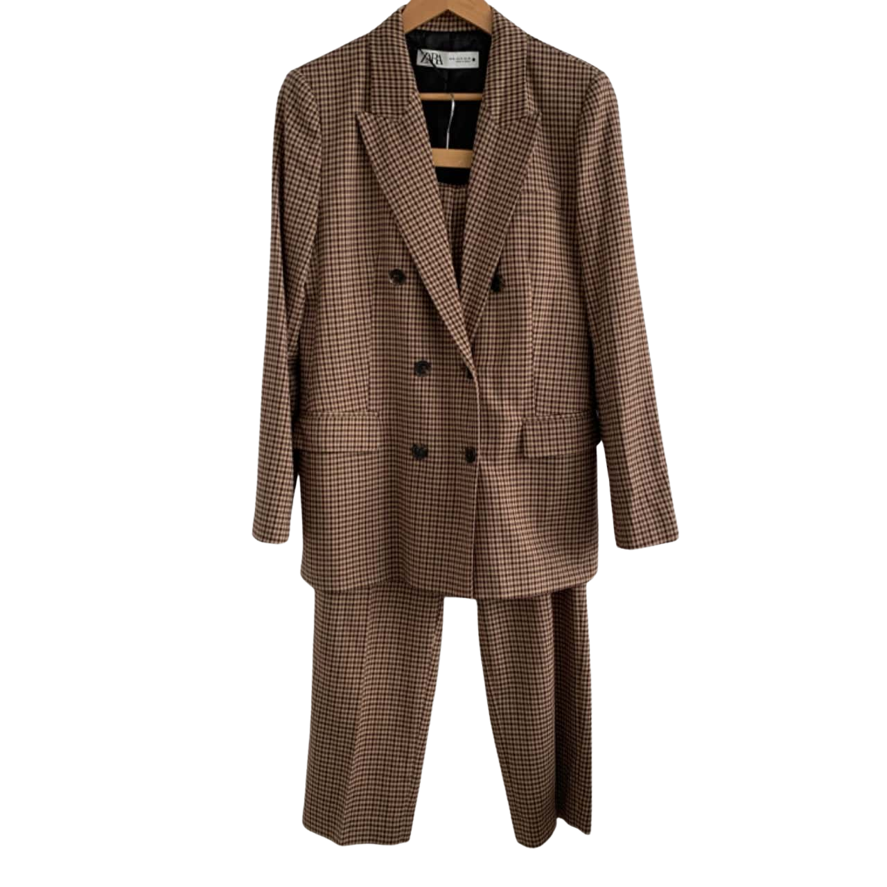 Zara Medium Brown Co-ord Suit Set