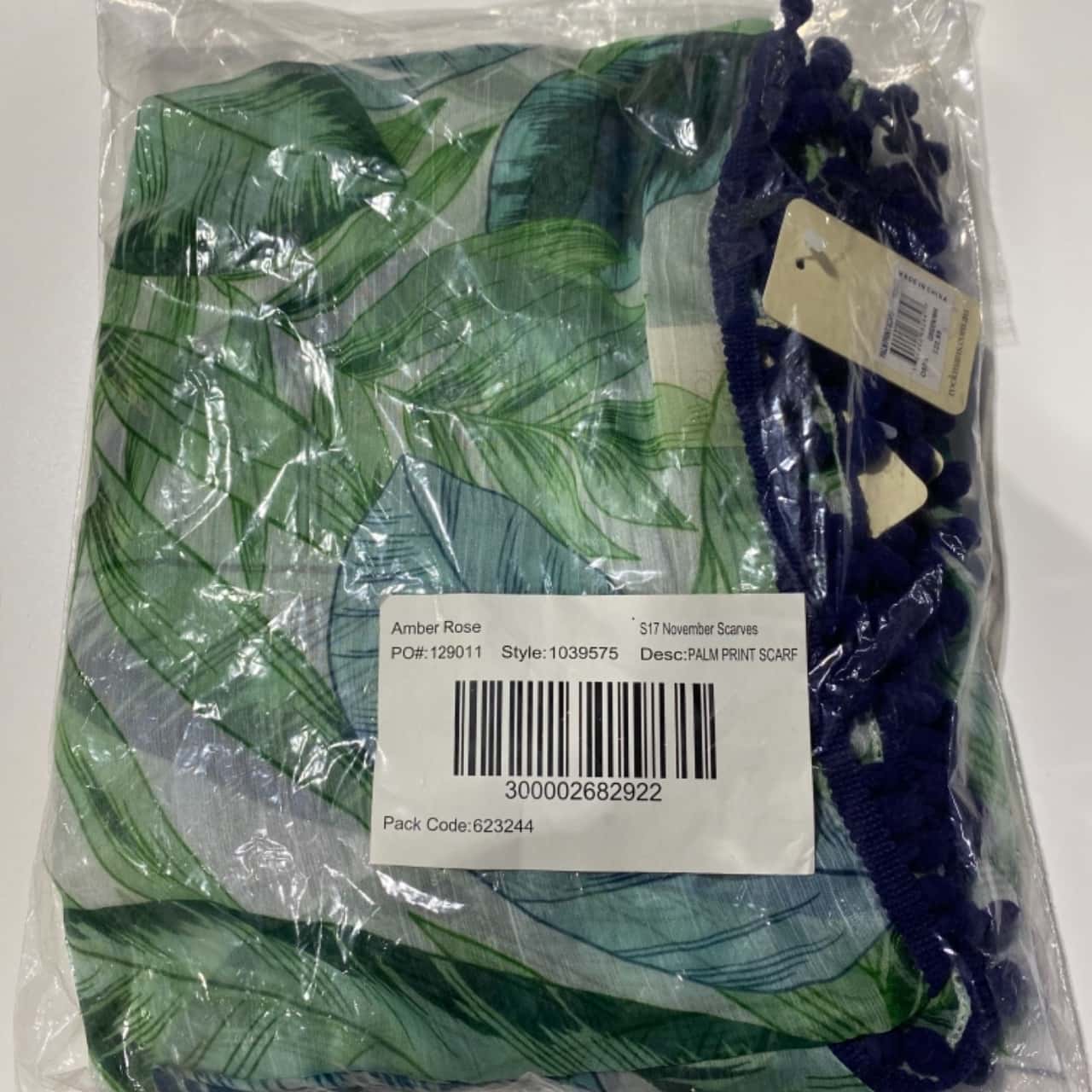 Amber Rose Palm Print Scarf(s)