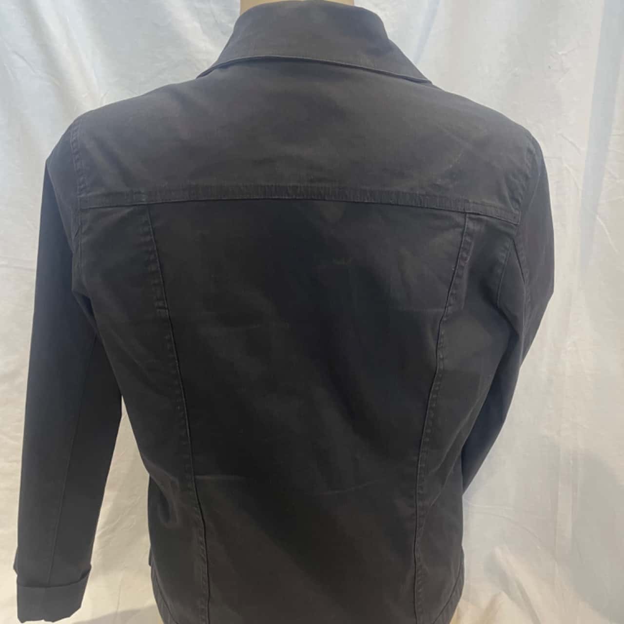 Rivette and Blair Womens Size 14 Denim Jacket Black