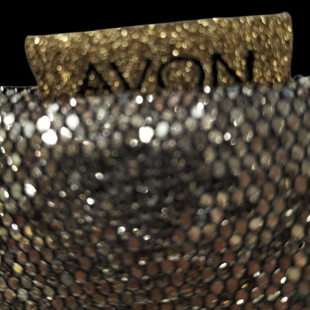 Womens AVON Metallic Glitter Gold Clutch Bag(s)