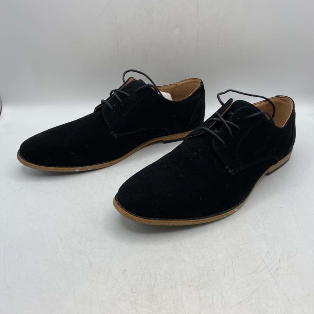 H-Wood Mens Conor Black Soft Fabric Shoes Size 10 (s)