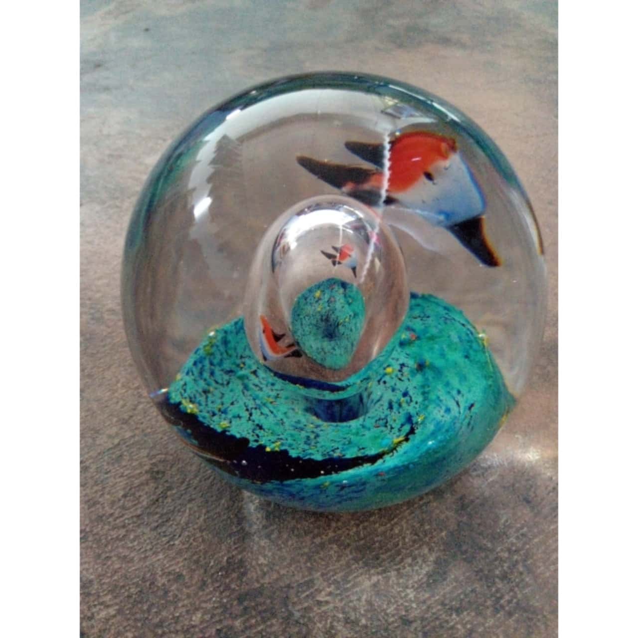 Beautiful 2 Fish Paperweight(s)