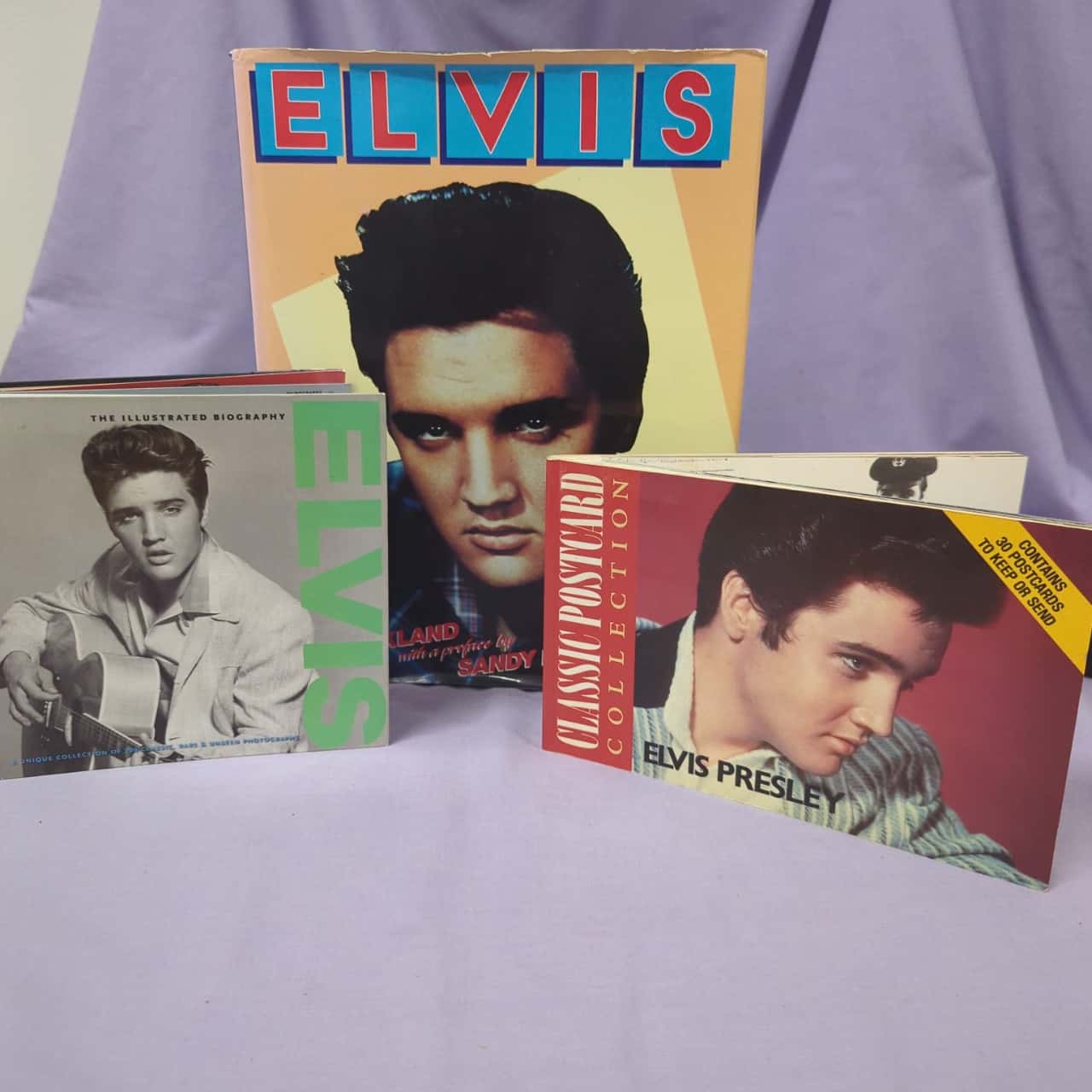 Elvis book collection.
