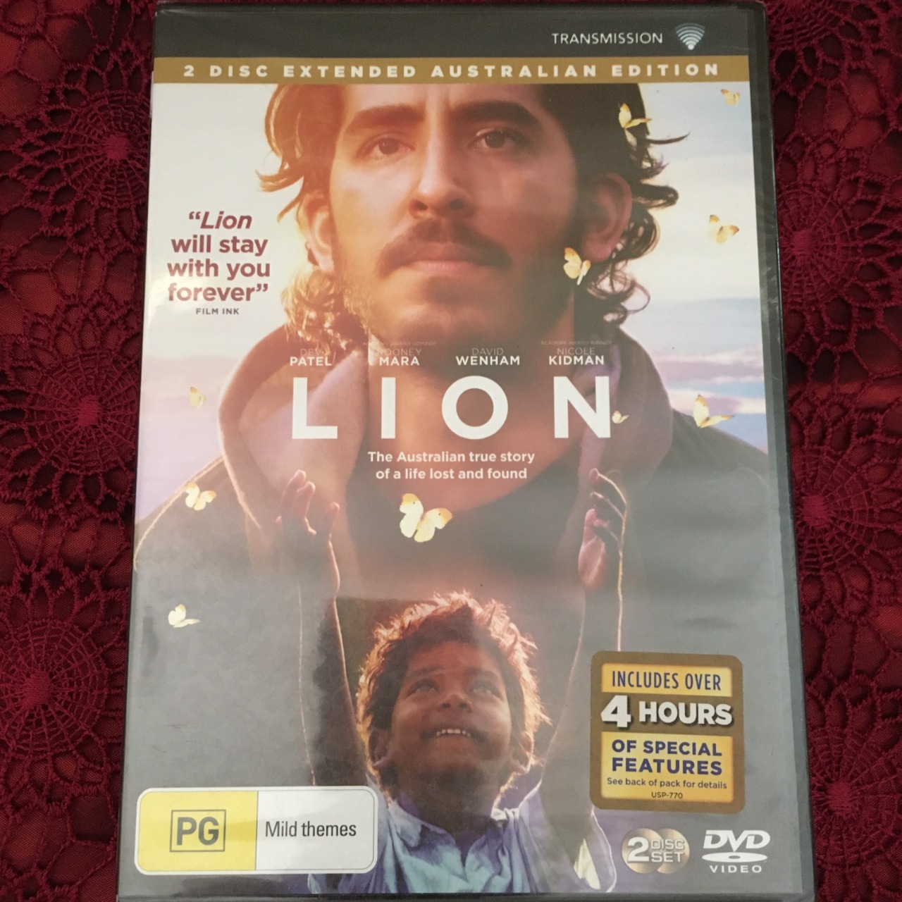 Lion DVD - 2 Disc, Brand New, Region Code : 4/PAL