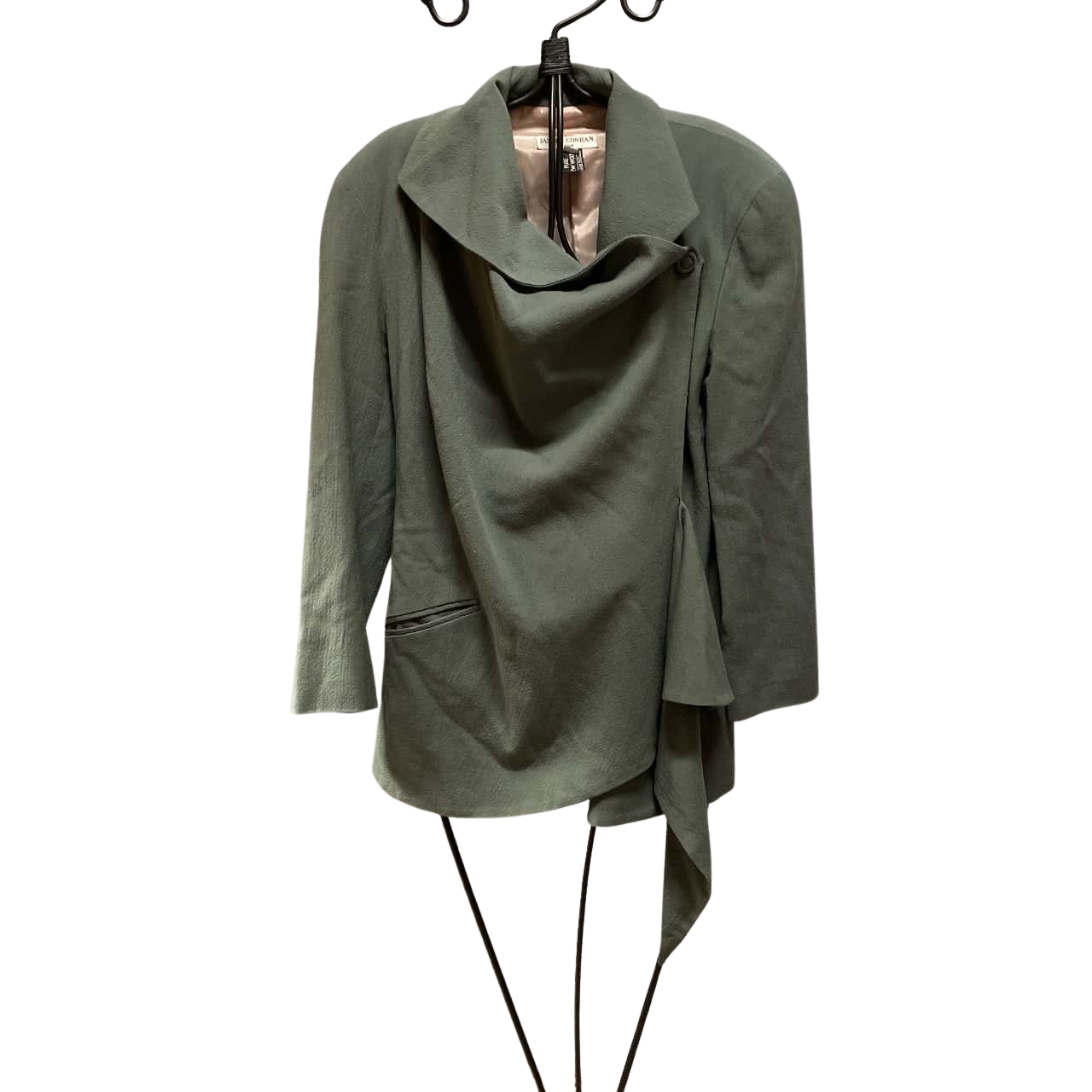 Jasper Conran Womens Size 10 Open Jacket Olive (s)