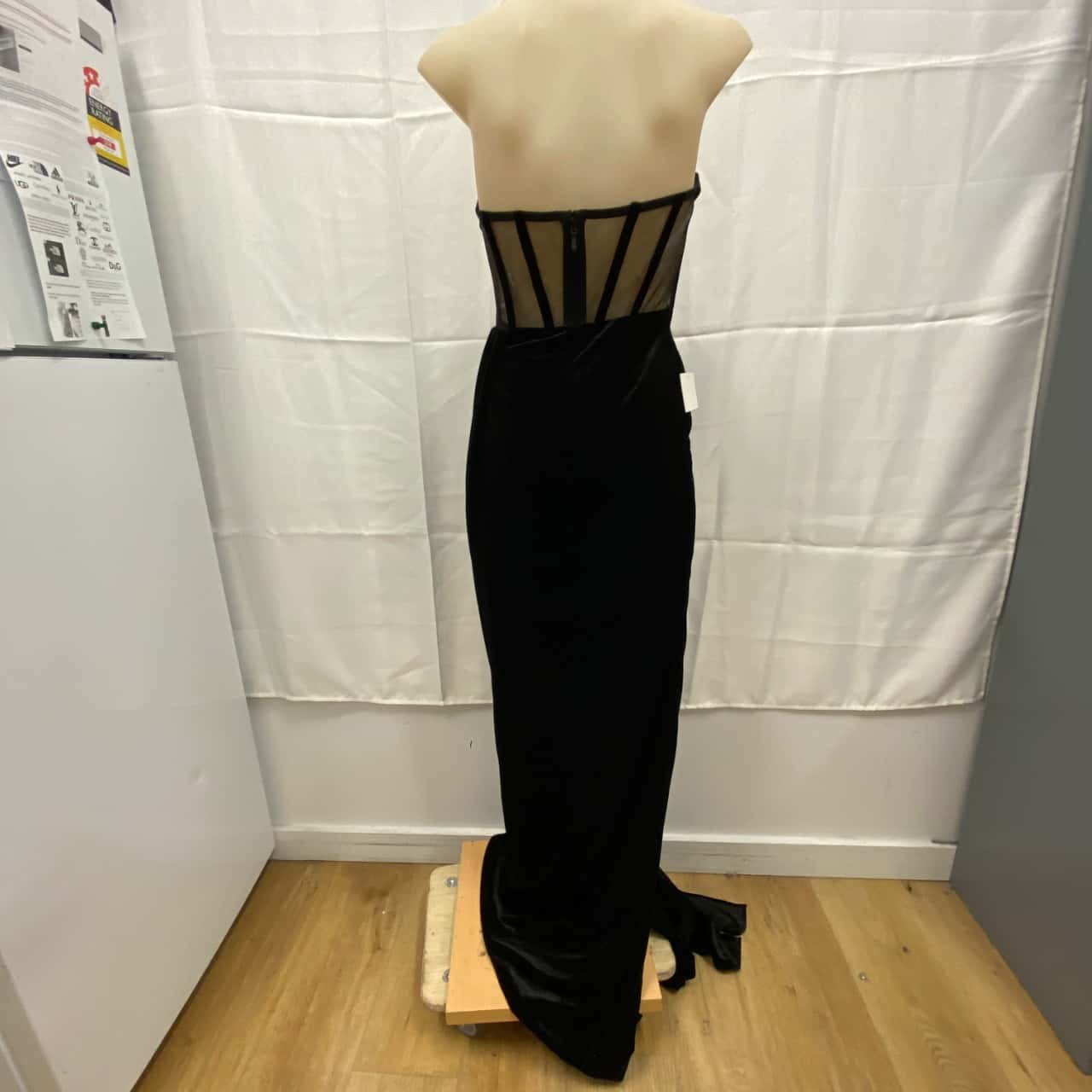 Miss Circle Women's Red Carpet Dress/Falling Drape/Slip One Leg/Velvet ...