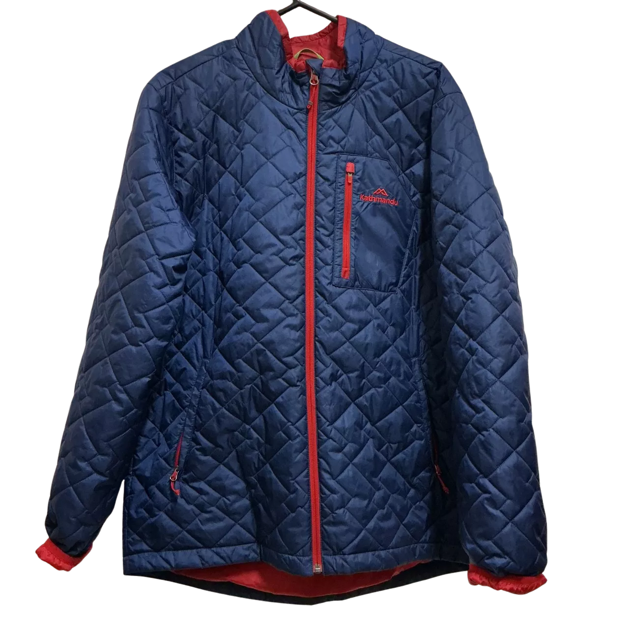 Kathmandu Mens Size XL Winter Jacket Navy Blue / Red (s)
