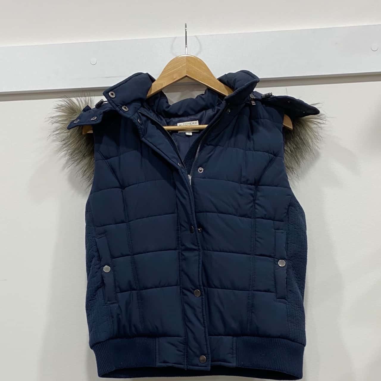 Witchery Womens Size 14 Hooded Jacket Blue(s)