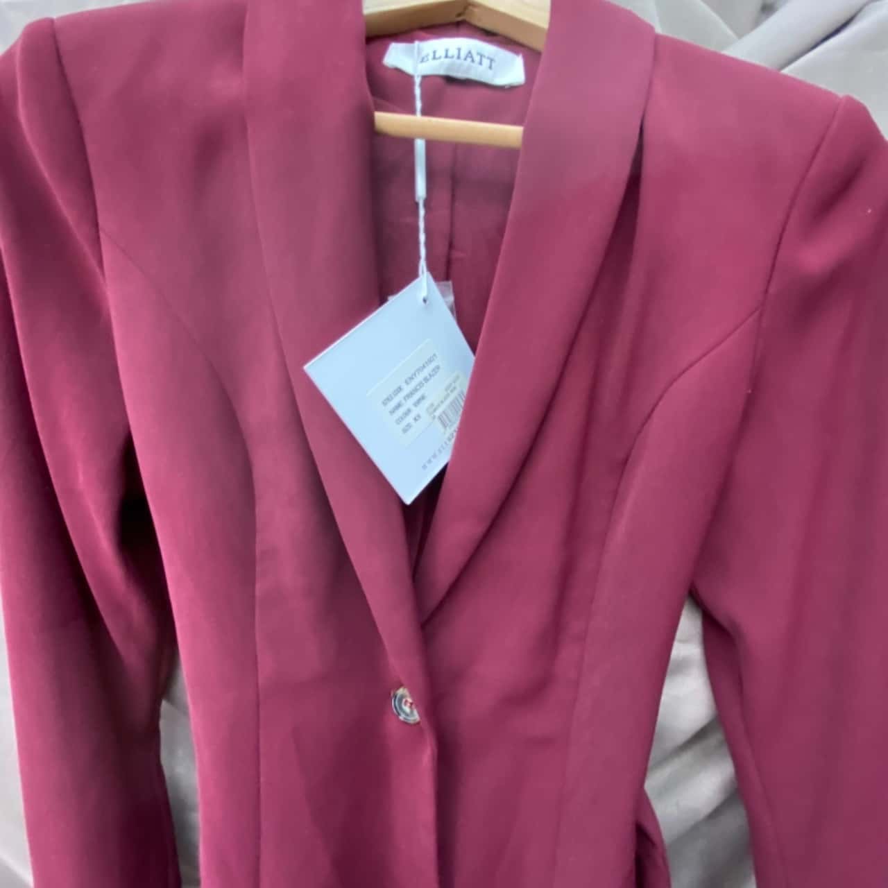 Elliatt Womens Size XS Blazers Maroon (s)