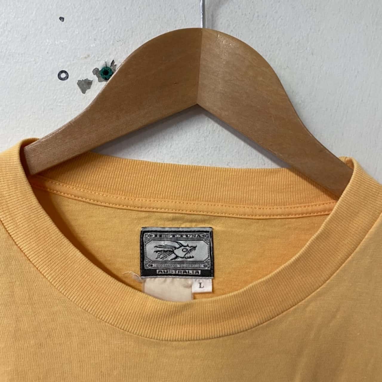 Vintage Hot Tuna Mens Size L Yellow Singlet