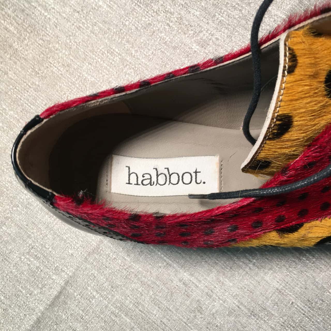 Habbot Studios Leather Lace Up Shoes Size 40 RRP $485 Made in Italy(s)