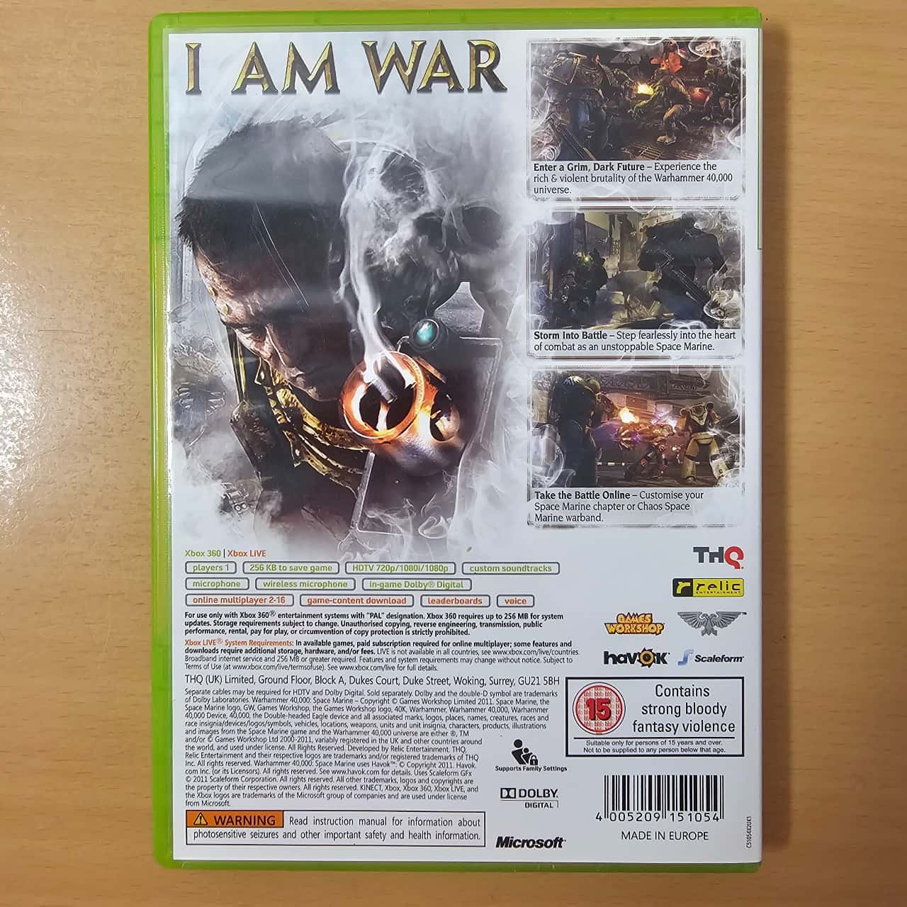 Warhammer 40K Space Marine Xbox 360