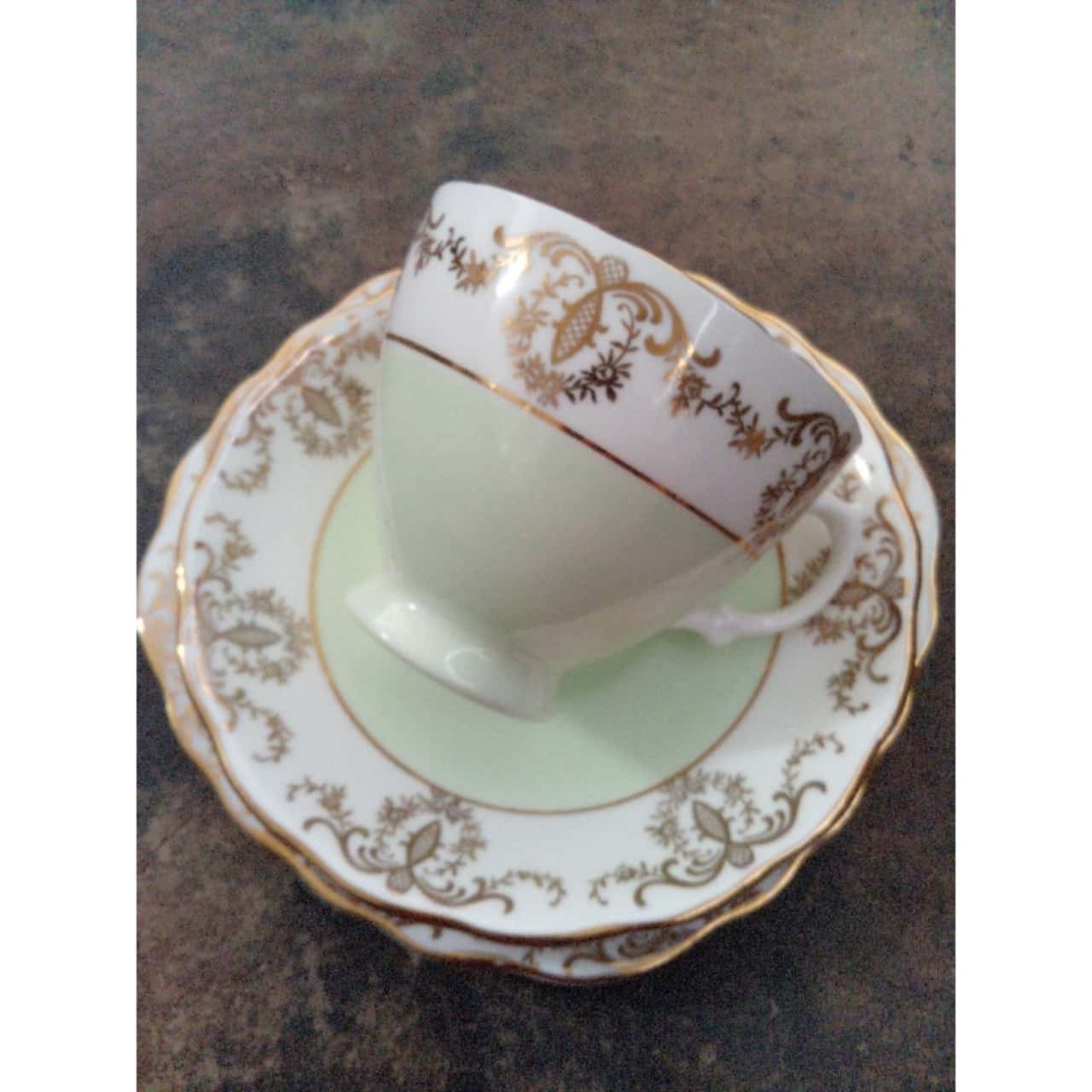 Royal Vale Bone China Tea Cup Trio - Green(s)